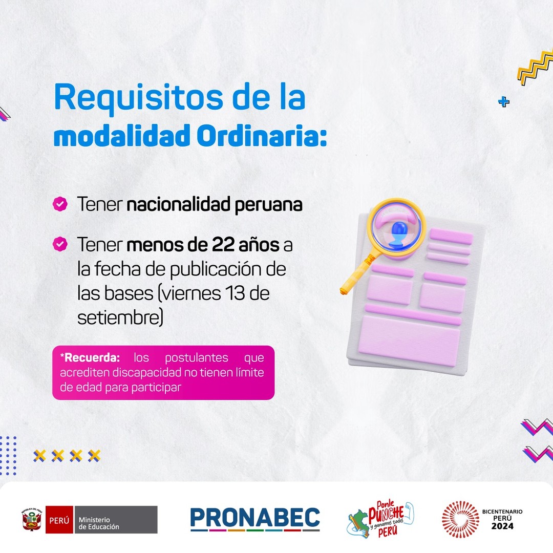 Beca 18 Ordinaria 2025: requisitos y postulacion - Quiero Mi Beca en Peru